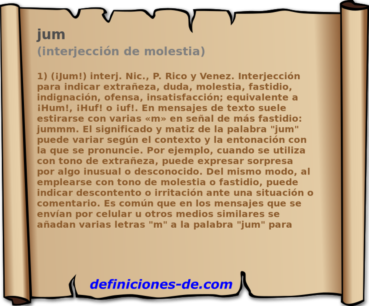 Descubre qué significa 'jum' y cómo se utiliza en diferentes contextos ...